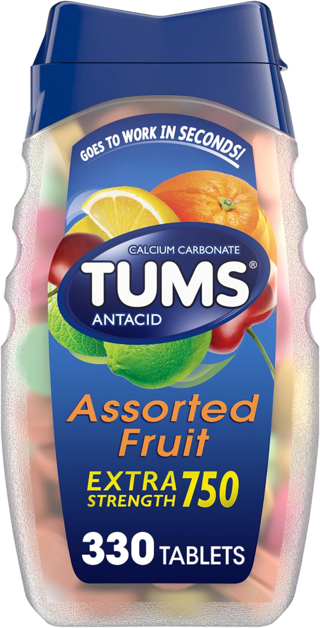 Amazon.com: TUMS Extra Strength Antacid Tablets for Chewable Heartburn ...
