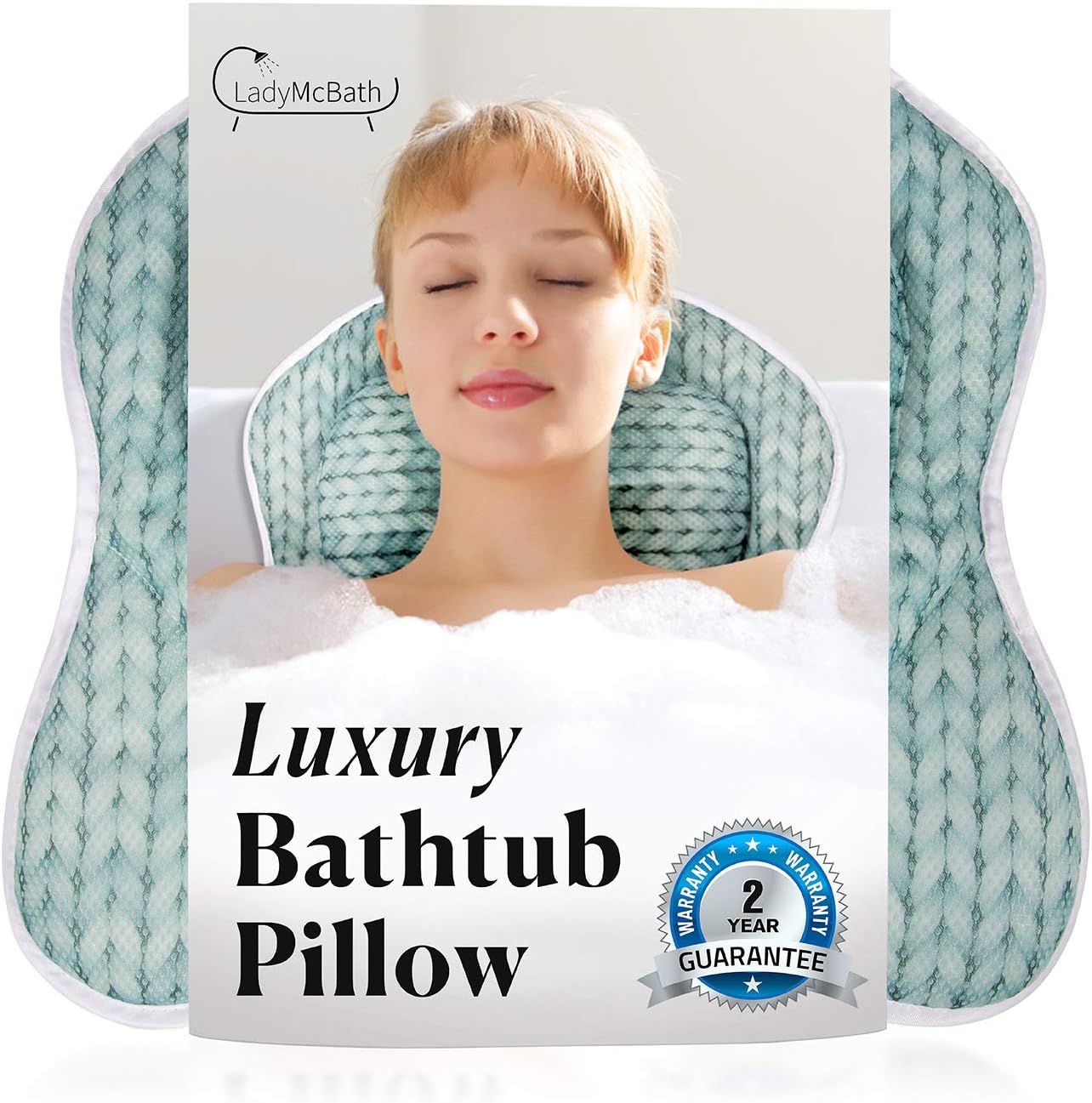 Amazon.com: Luxury Cork Bath Pillow, Bath Pillow Luxury Bathtub Pillow ...