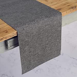 Amazon.com: COMFEELING Table Runner 72 Inch Long Dark Grey Runners for ...