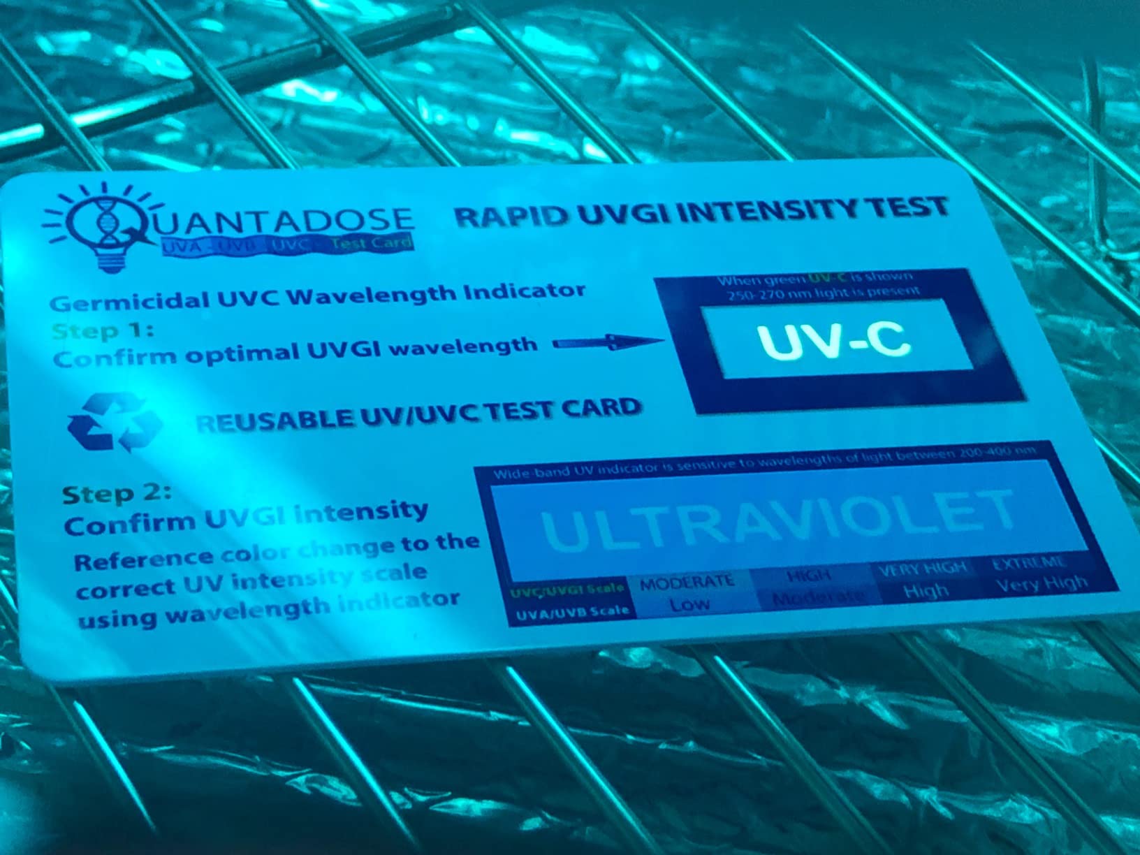 $2/mo - Finance 2nd Gen QuantaDose® Reusable UVC Light Test Card with ...