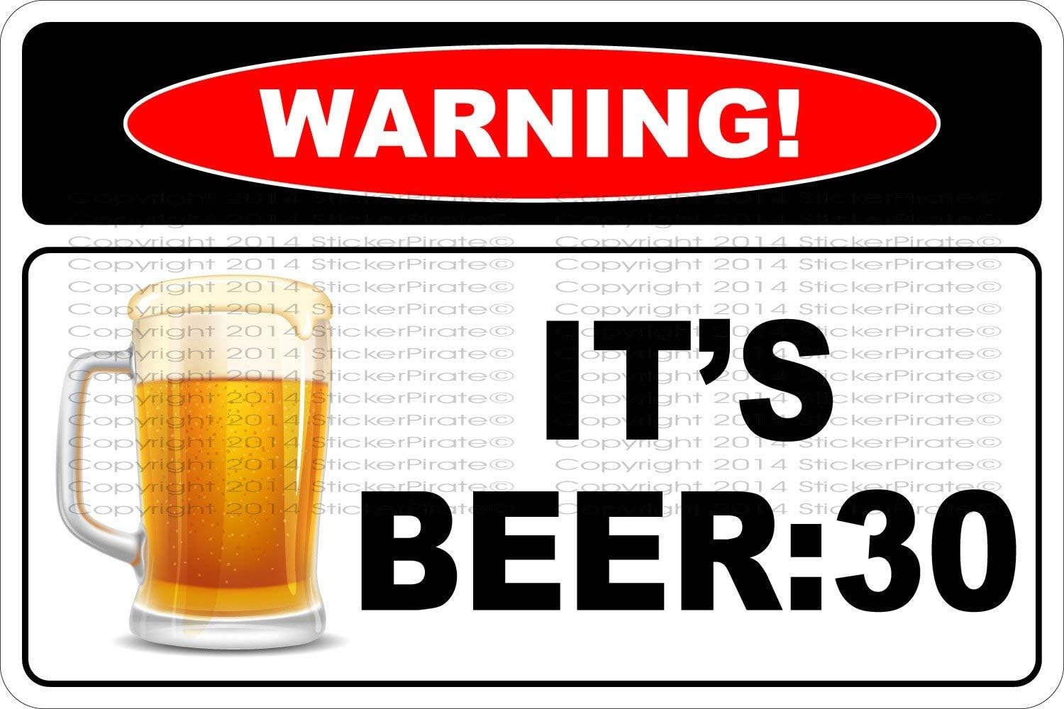 Amazon.com: Cortan360 Warning It's Beer 30 8" x 5" Novelty Sign NS 653 ...