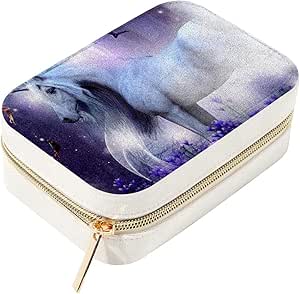 Modern Unicorn Fairies Magic Sparkles Horse Travel Jewelry Box Small ...