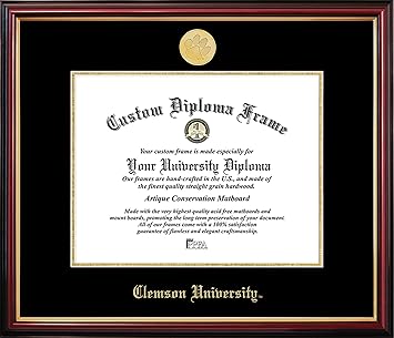 Amazon.com - Campus Images Clemson University Petite Diploma Frame