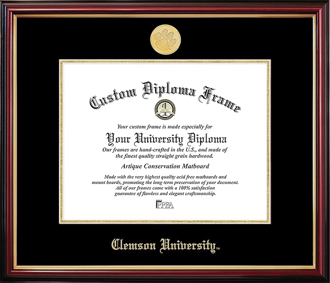 Amazon.com - Campus Images Clemson University Petite Diploma Frame