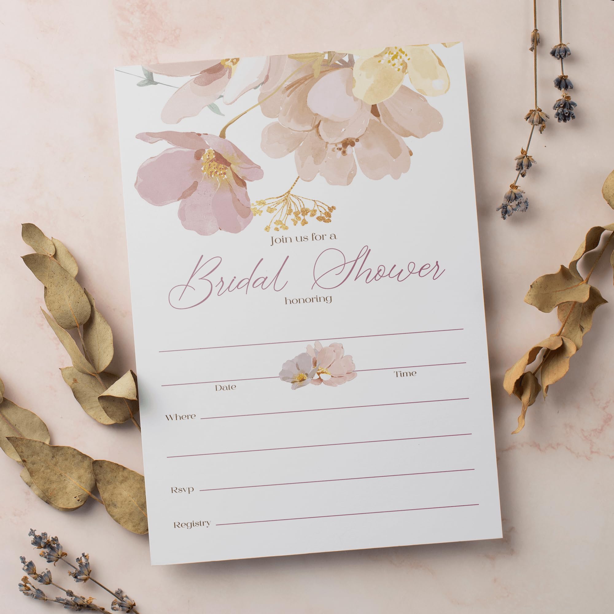 Quick Ship Bridal Shower Invitations