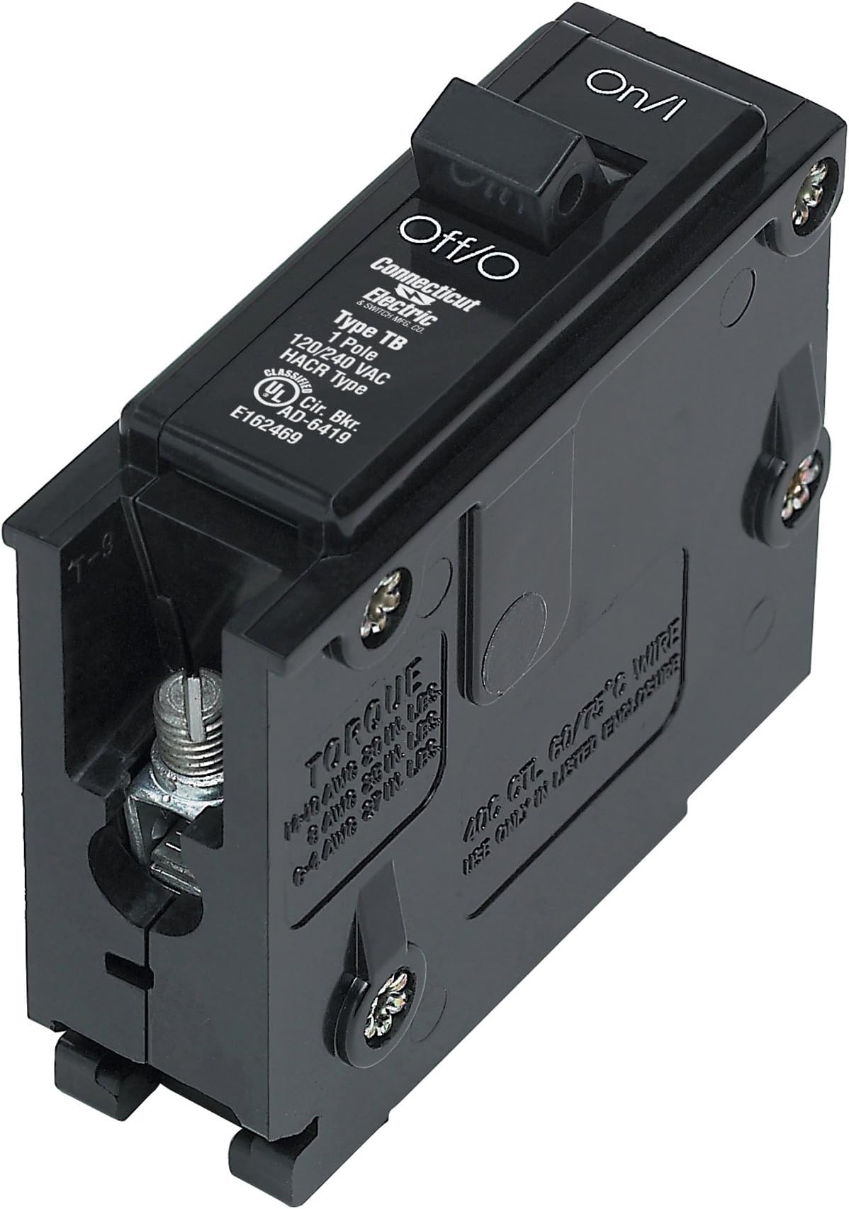 Connecticut Electric UBITB120C UL Classified Circuit Breaker, 1-Pole 20 ...