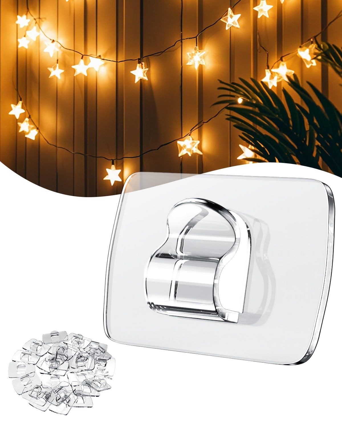 Amazon.com: ispneay 50 Mini Light Clips and 55 Strips: Indoor Small ...