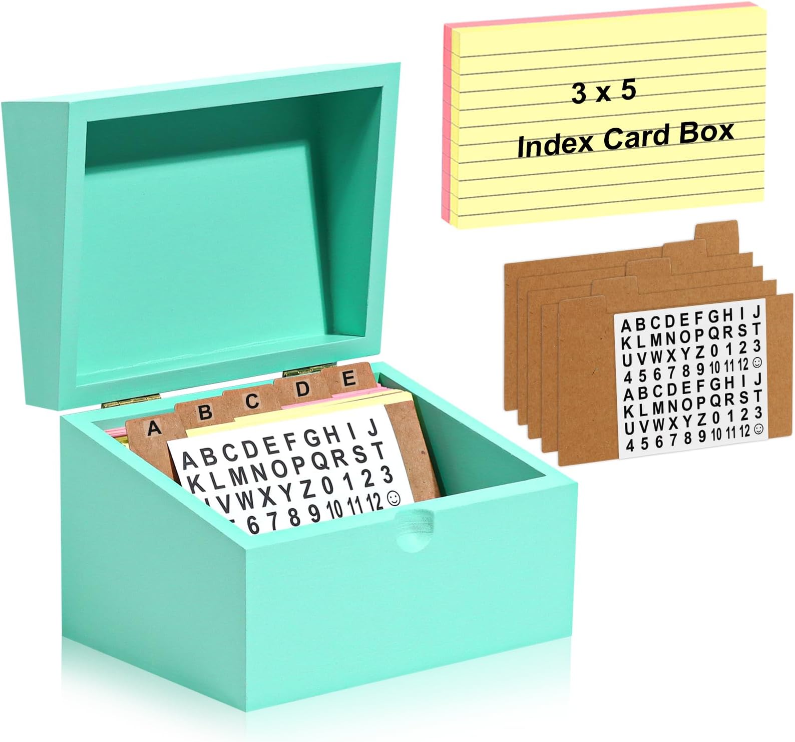 Amazon.com : OFFILICIOUS Business Card Organizer 3x5 - Premium Index ...