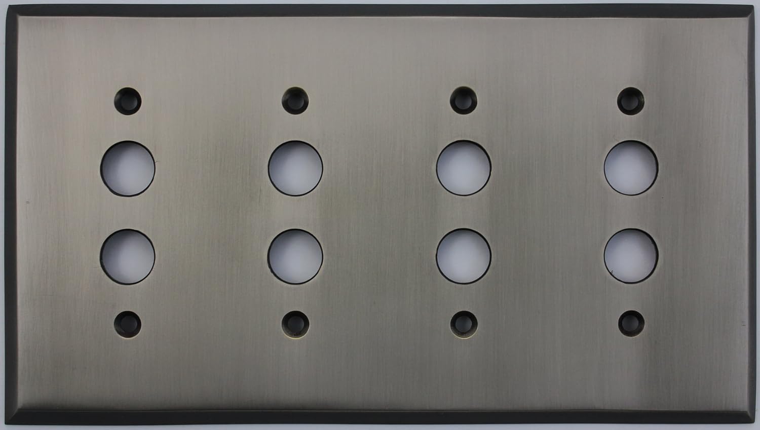 Antique Pewter 4 Gang Push Button Light Switch Wall Plate - Amazon.com
