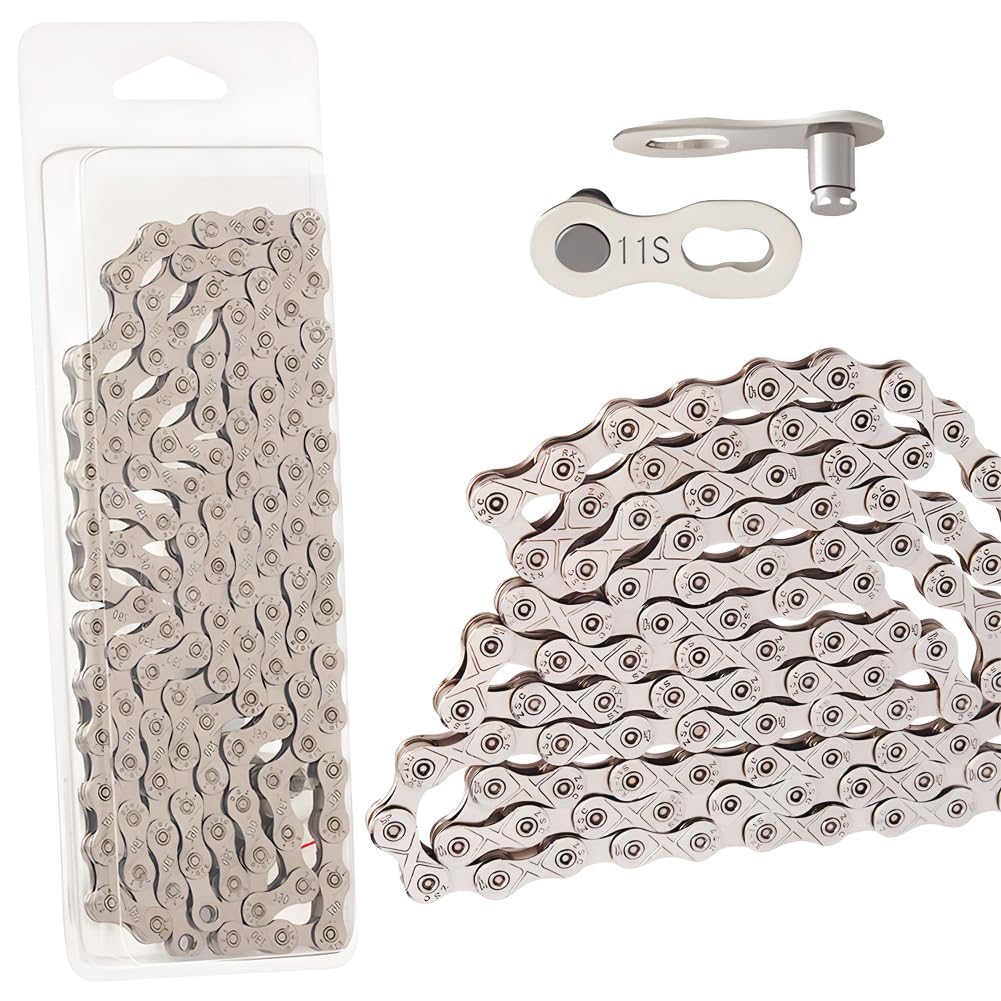 Amazon.com : Kigauru Bike Chain 11 Speed Carbon Steel Ultralight 116 ...