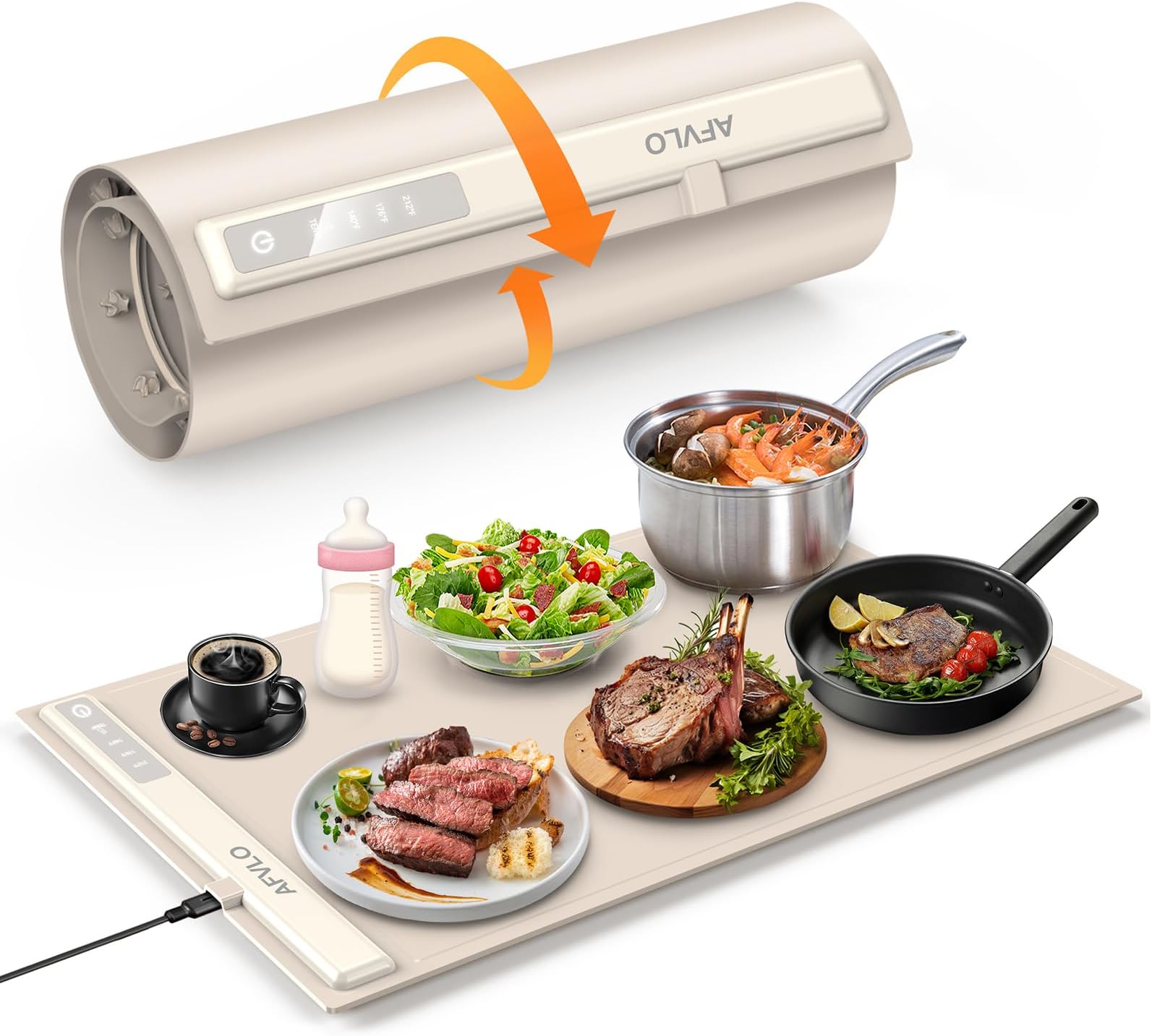 Amazon.com: WUEURU Electric Warming Tray, Portable Electric Food ...