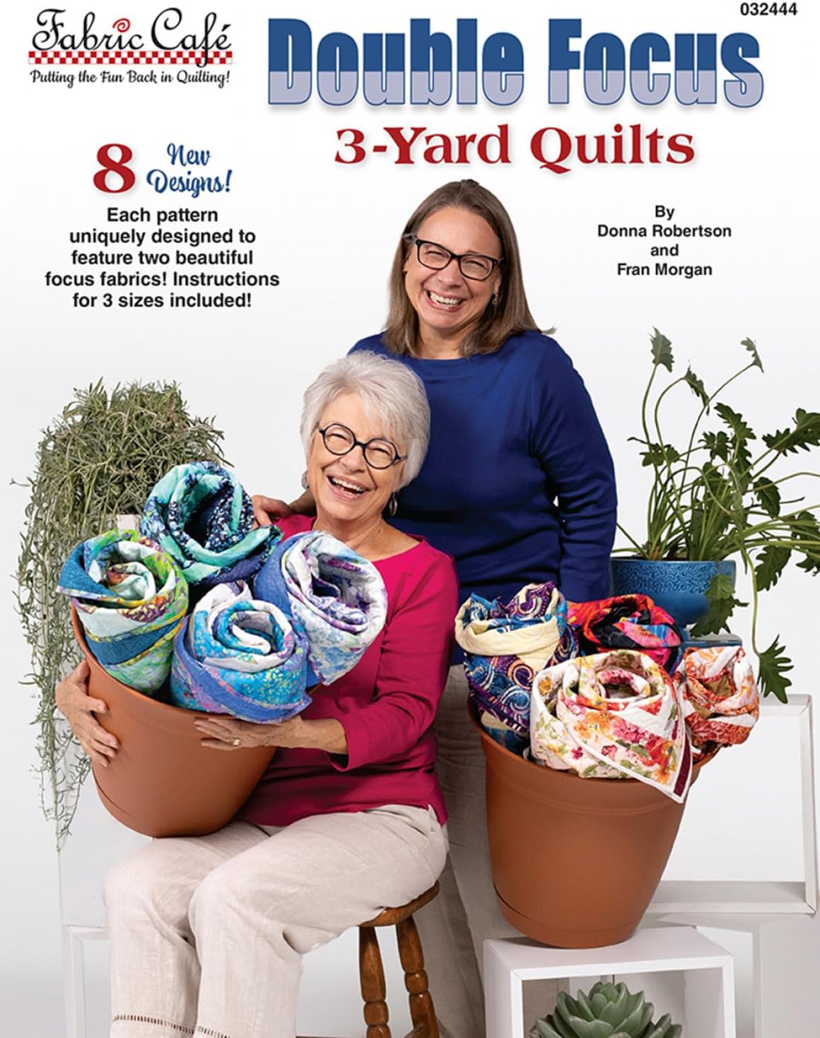 Amazon.com: Fabric Cafe Double Focus 3-Yard Quilts - 8 Unique Dual ...