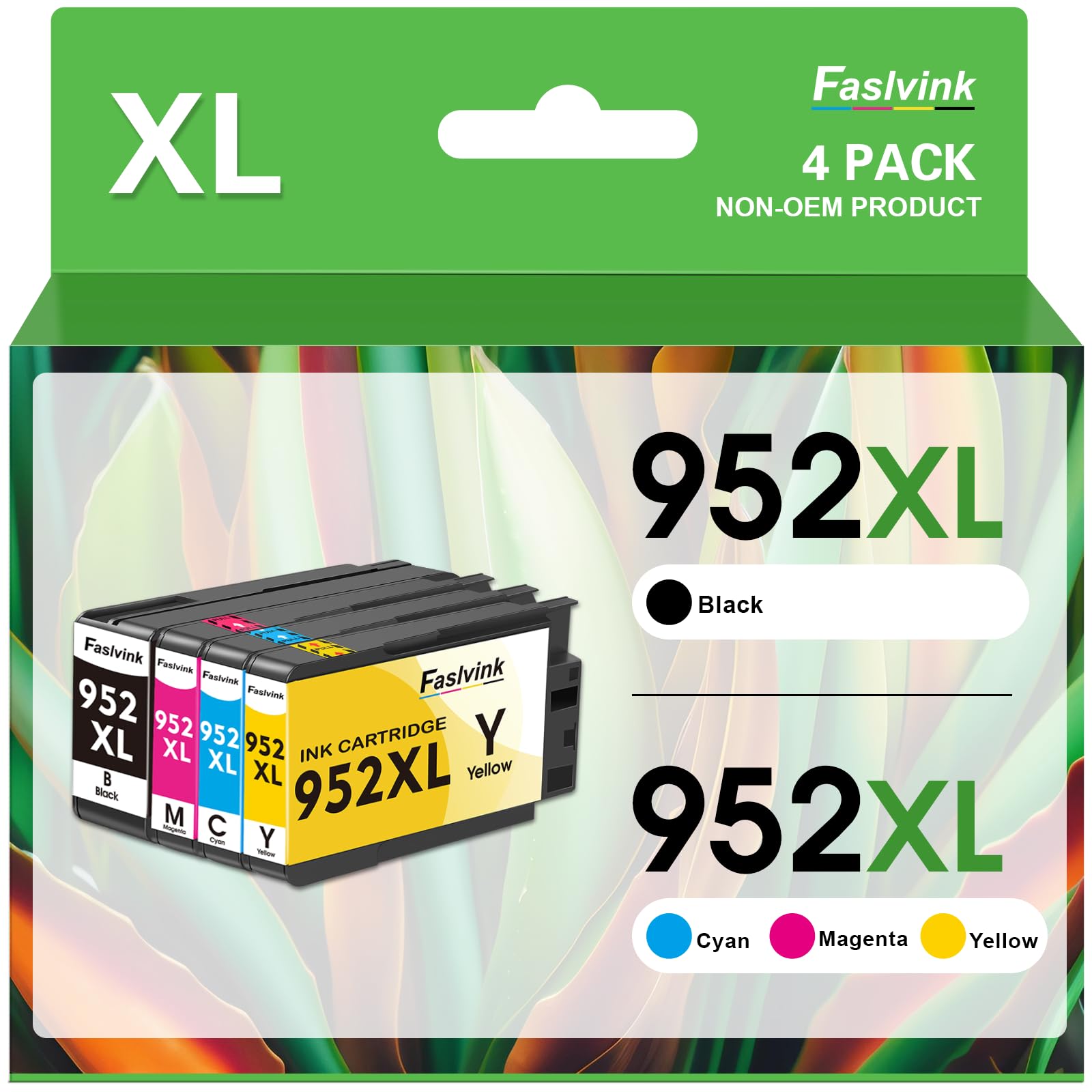Amazon.com: Faslvink 952XL Ink Cartridges High Yield Replacement for HP ...
