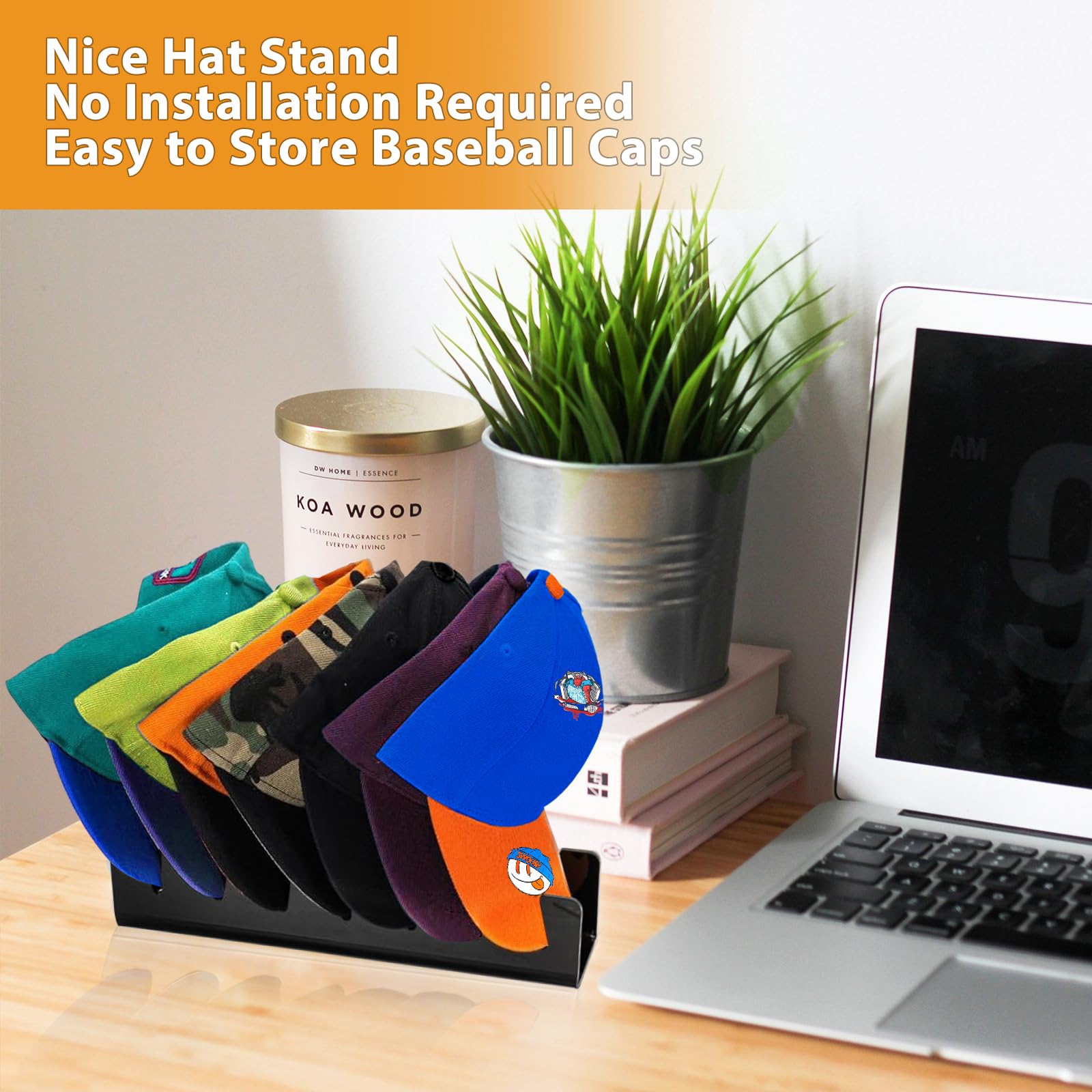 Acrylic Baseball Cap Stand No Install Closet Storage Acrylic Hat Stand ...