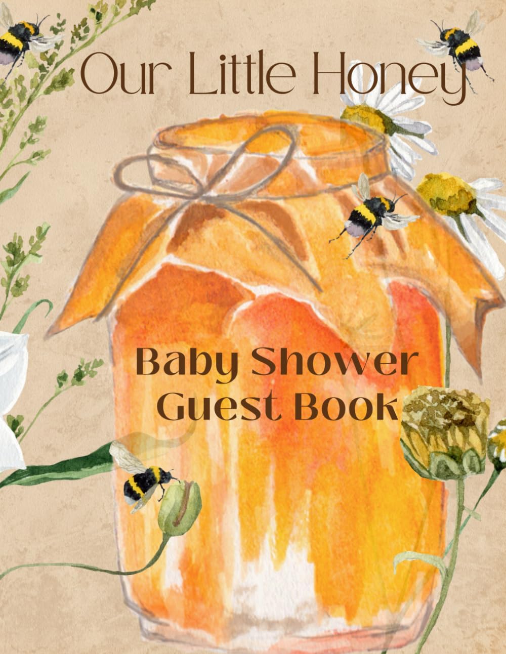 Our Little Honey Baby Shower Guest Book and Gift Log with Pages for ...