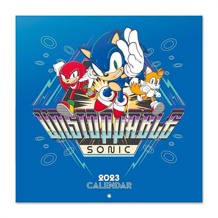 Buy Official Sonic Wall Calendar 2023 12" x 12" FSC®| 12 Month Planner ...