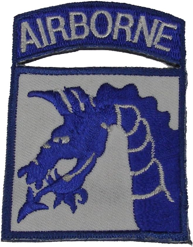 Amazon.com: 18TH AIRBORNE Blue Dragon Patch - White and Royal Blue ...