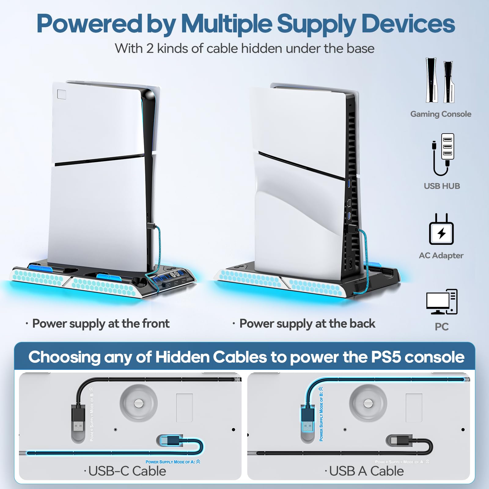 Snapklik.com : KDD PS5/PS5 Slim Cooling Station