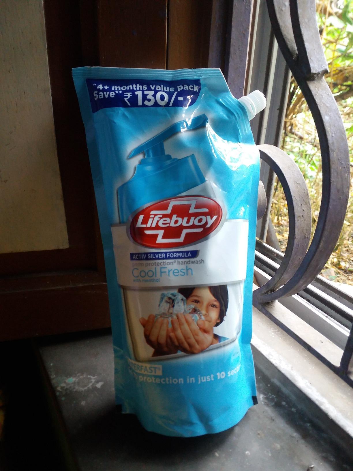 Buy Lifebuoy Cool Fresh Menthol Germ Protection Handwash Refill, 750 ml ...