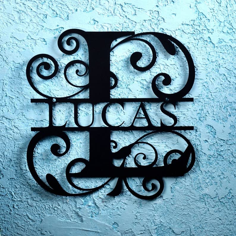 Metal Wall Letters For Monogram Personalized Family Name Sign, Custom