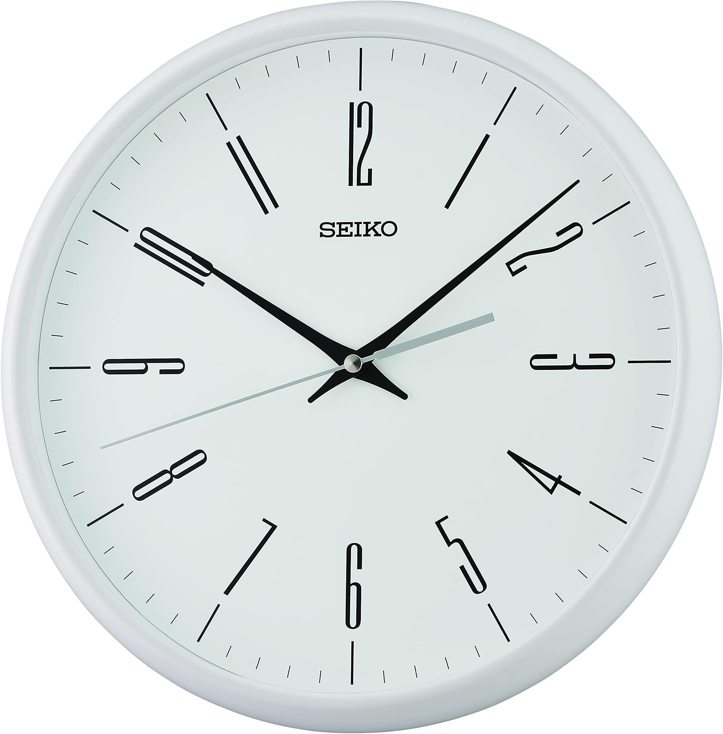 Amazon.com: Seiko Wall Clock Quiet Sweep Second Hand Clock Silver-Tone ...
