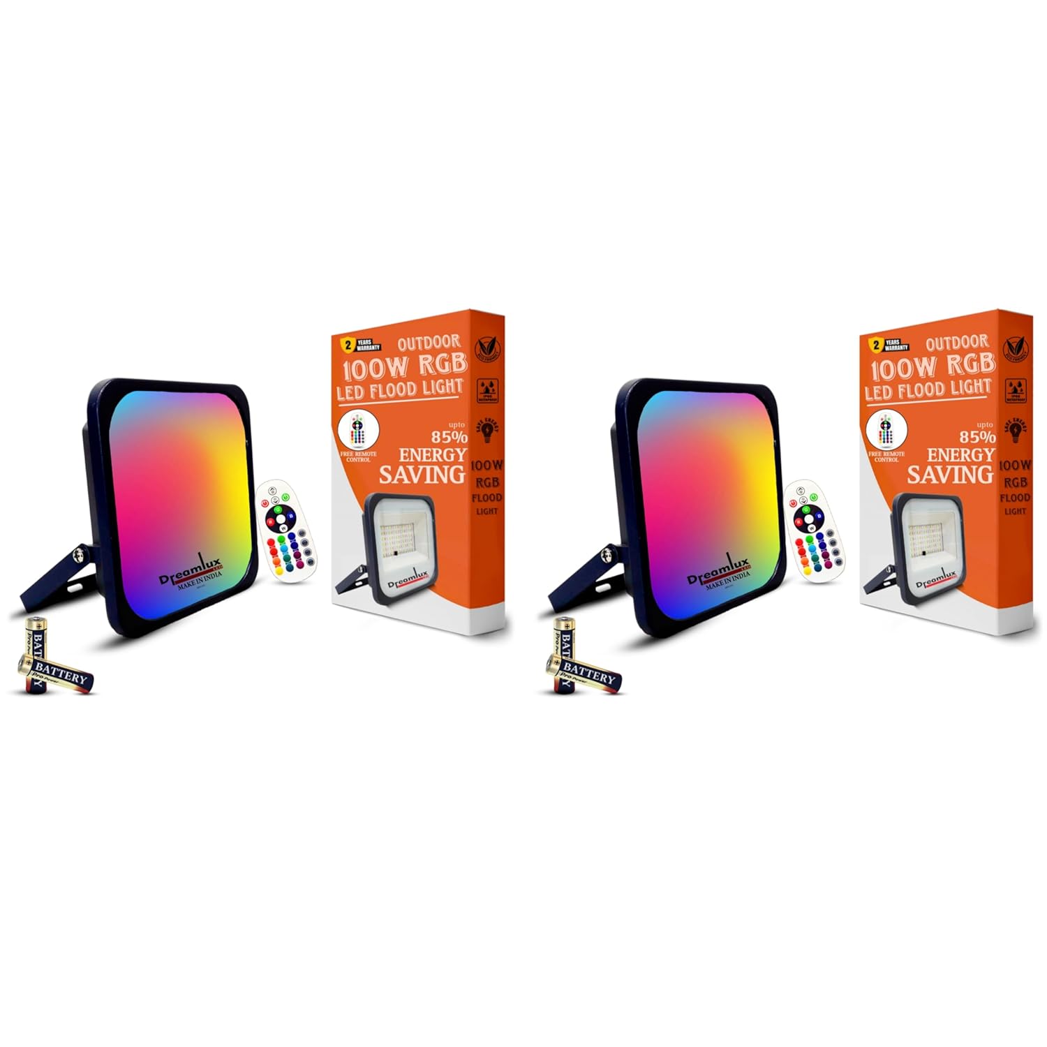 Buy Dreamlux 100 Watt RGB Flood Light Down Chock with Remote Control ...