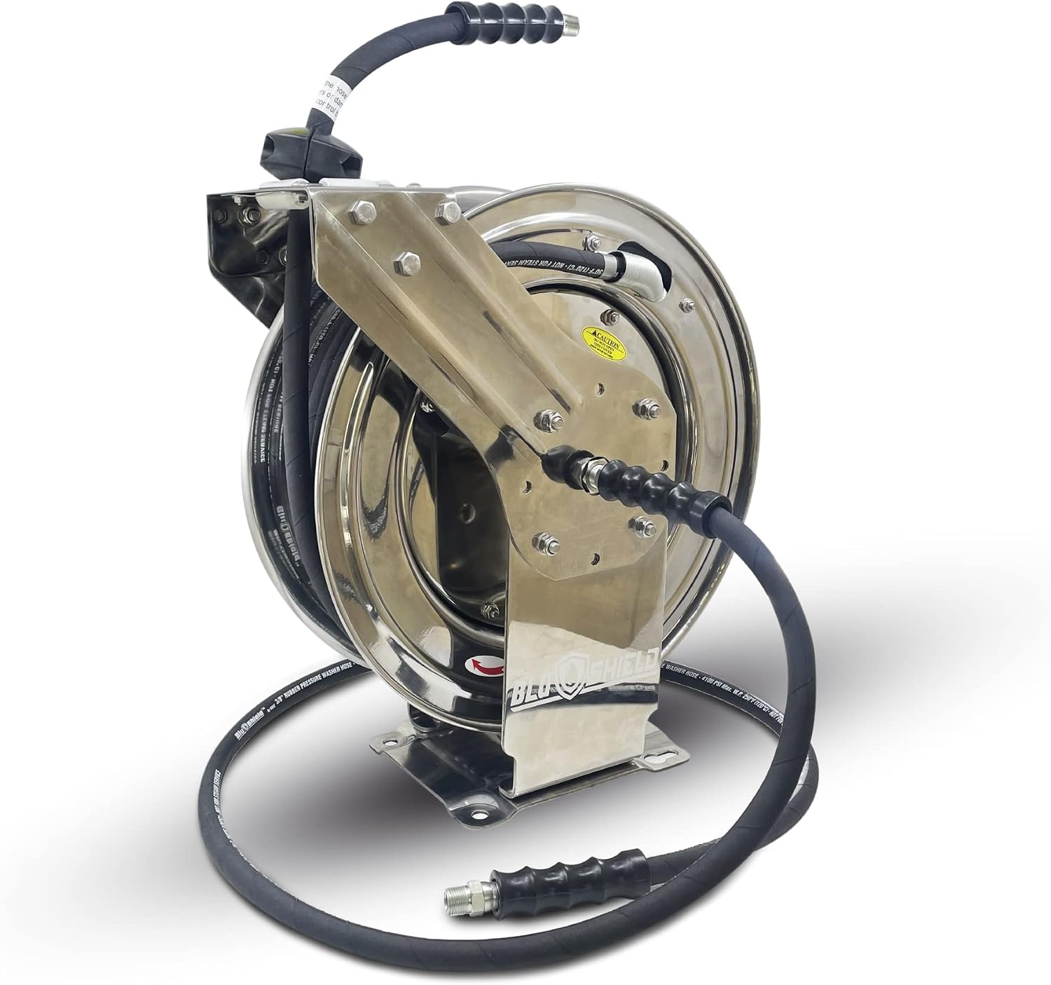 Amazon.com : Blu Shield Pressure Washer Hose Reel with Aramid Braided ...