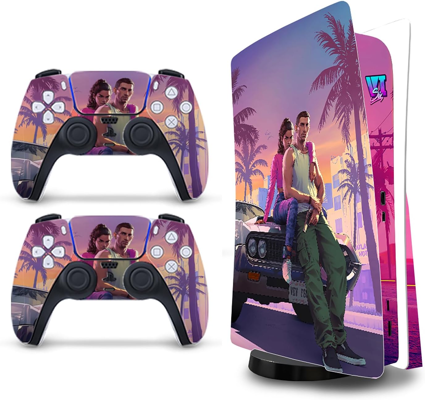 [Regular PS5 Disc Edition] - NOWSKINS Skin for GTA 6 PS5 Skin for ...