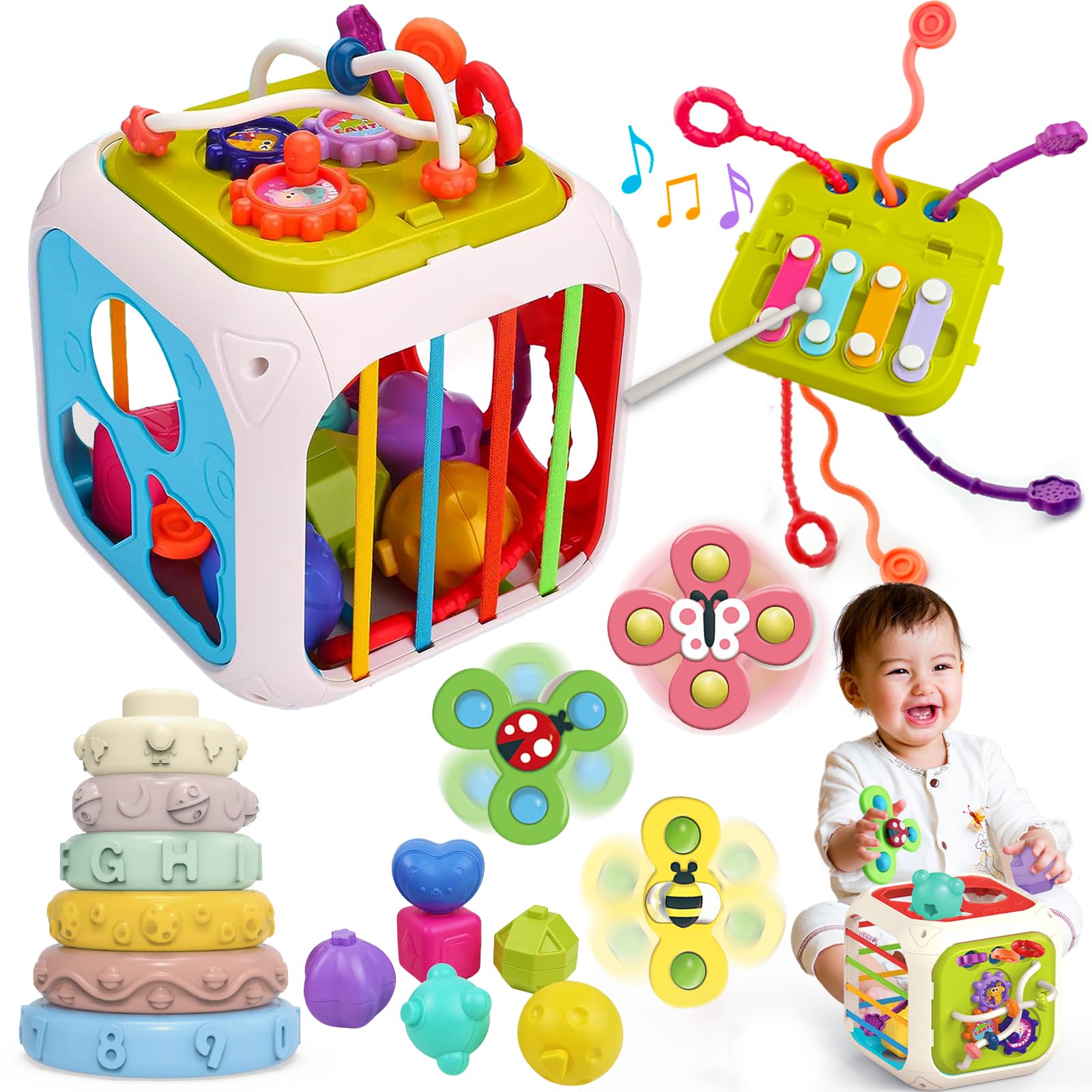 Amazon.com: Innofans 5 in 1 Montessori Baby Toys for 3+ Year Old ...