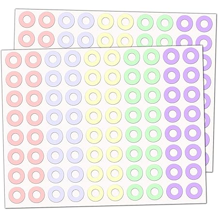 Amazon.com: 3000 Pieces Hole Reinforcement Stickers, 10 Fresh Flower ...