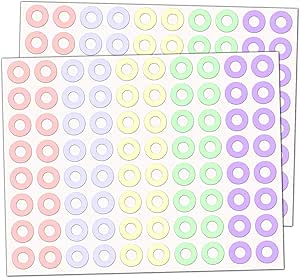 Amazon.com : 800 Pack, Paper Hole Reinforcement Stickers Labels - 0.25 ...