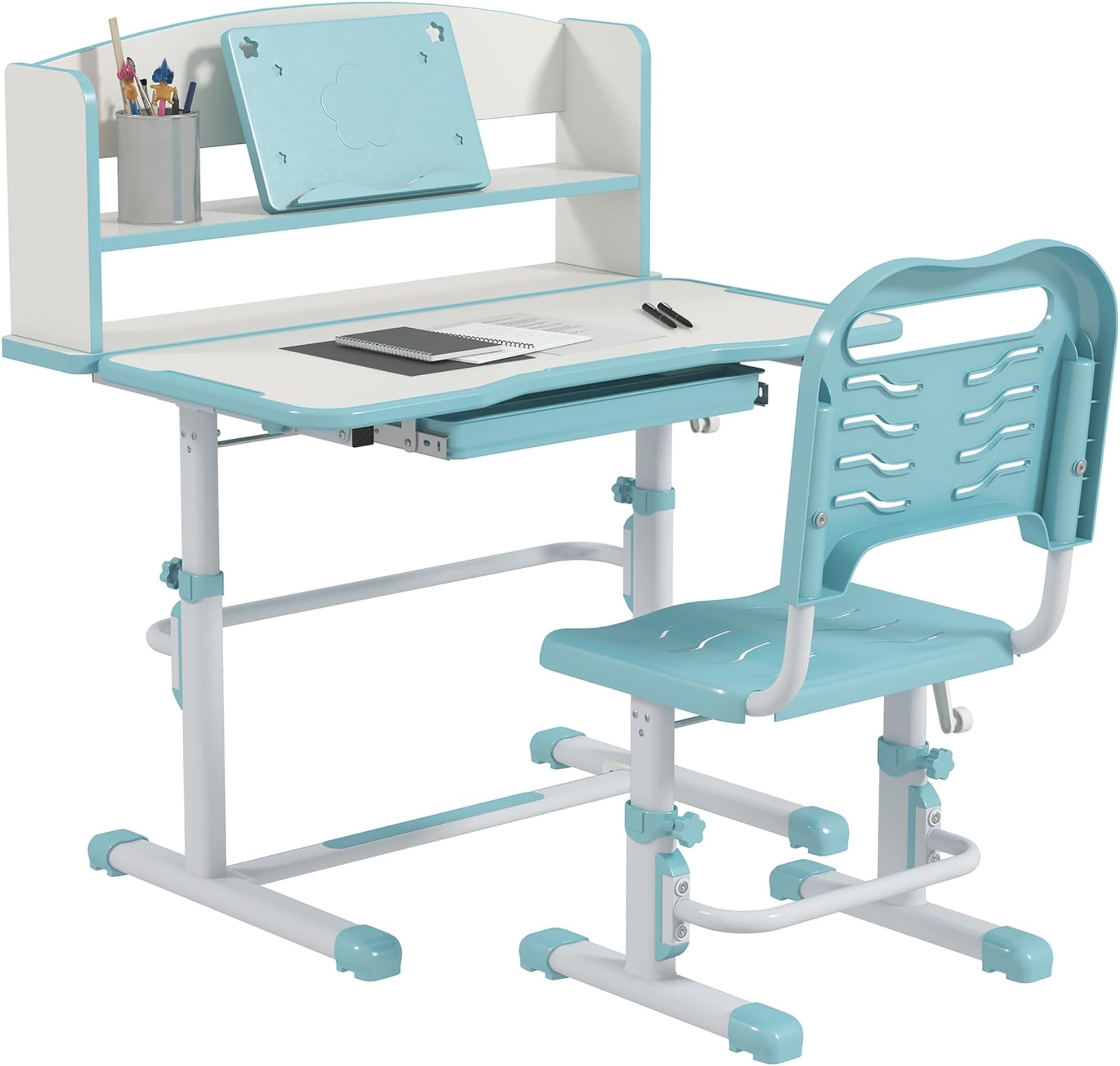 hjh OFFICE 705100 Escritorio para niños Belia Blanco, Escritorio ...