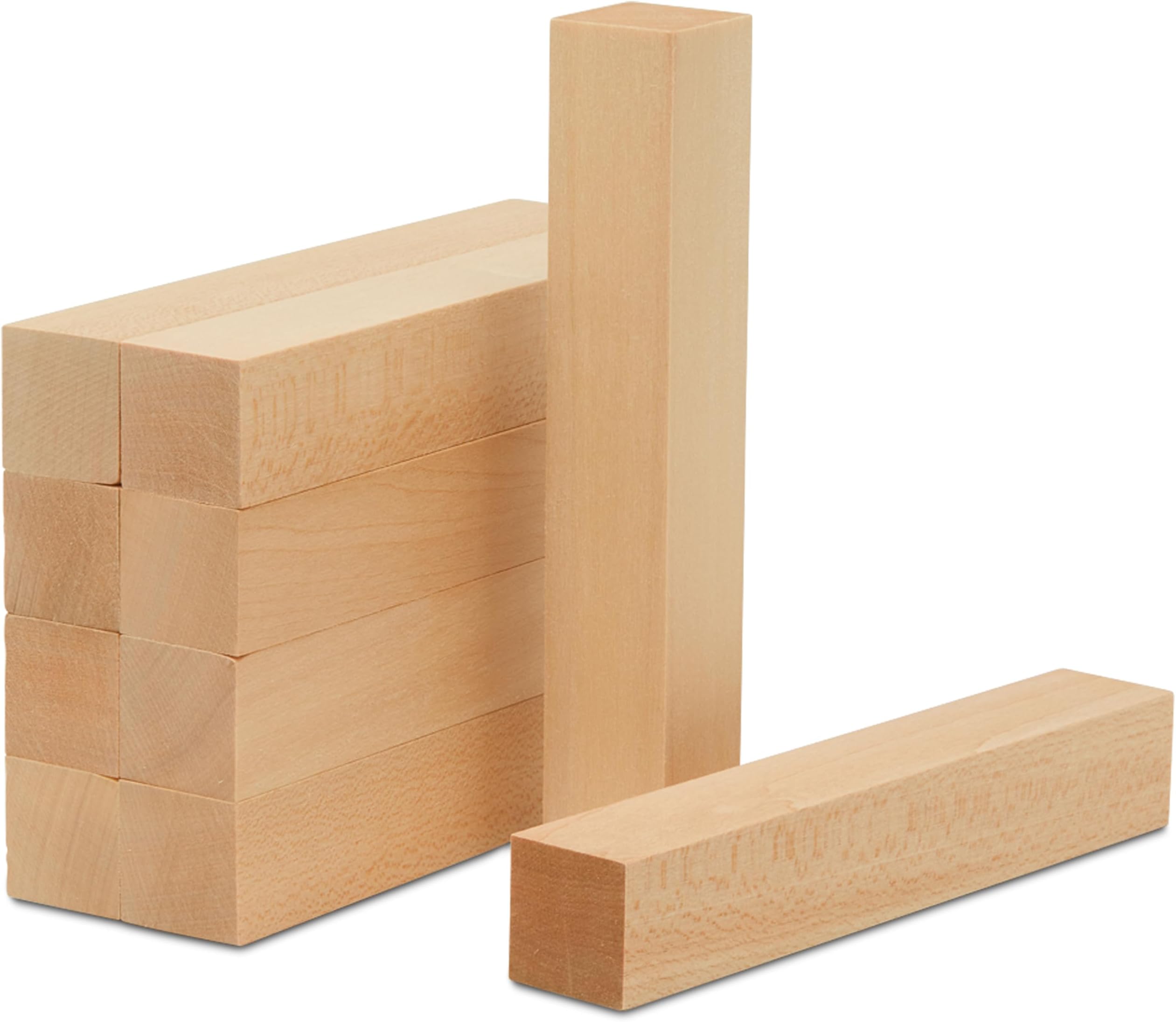 Amazon.com: 2 Pack Unfinished Basswood Carving Blocks Kit, 12 x 2 x 2 ...