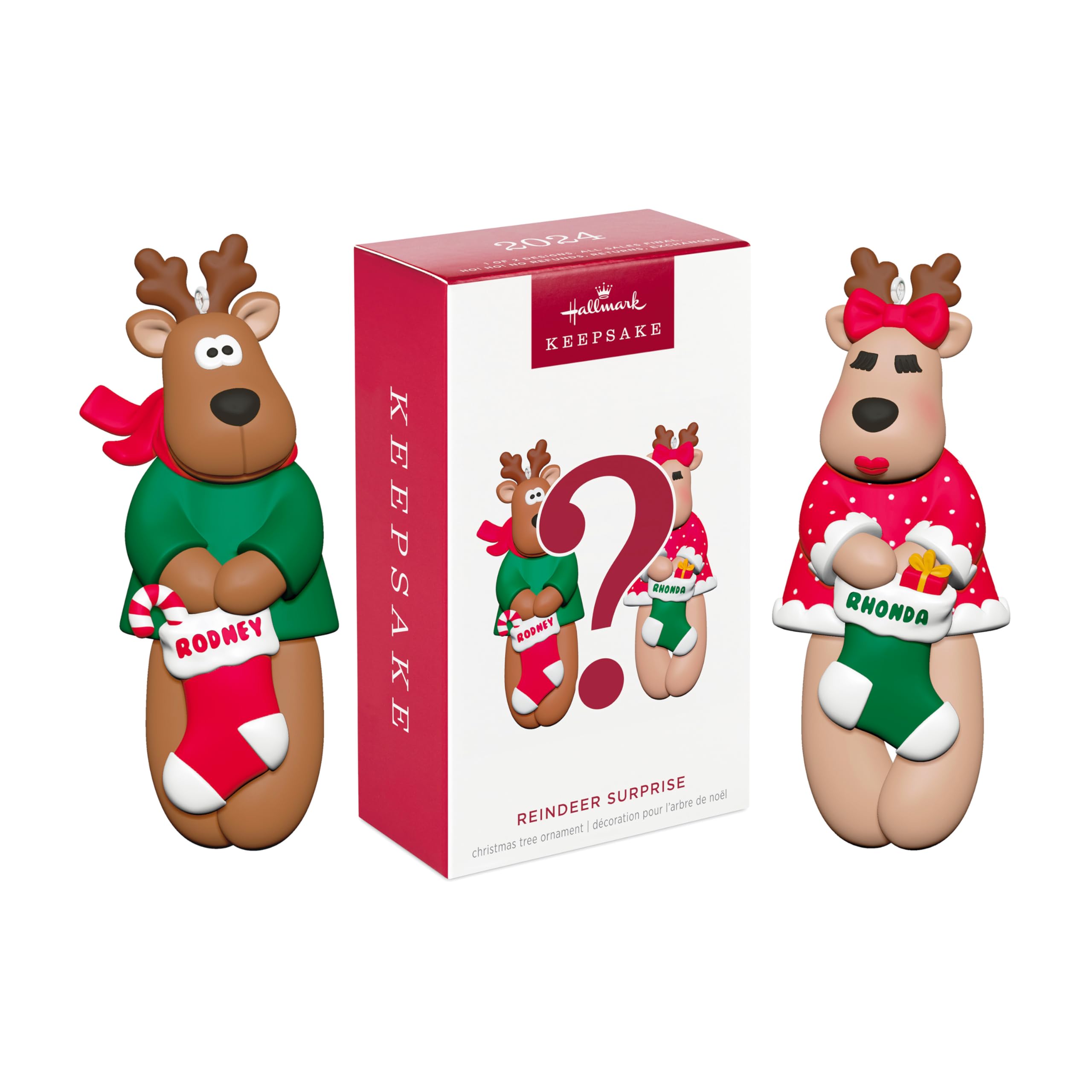 Amazon.com: Hallmark Keepsake Christmas Ornament 2024, Reindeer ...