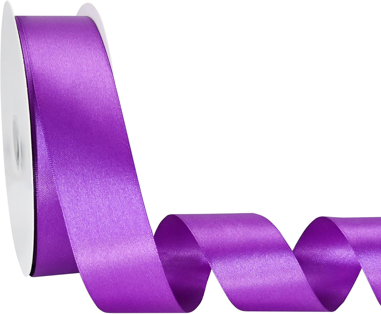 Amazon.com: Maclemon 100 Yards Double Face Purple Satin Ribbon 1-1/2 ...