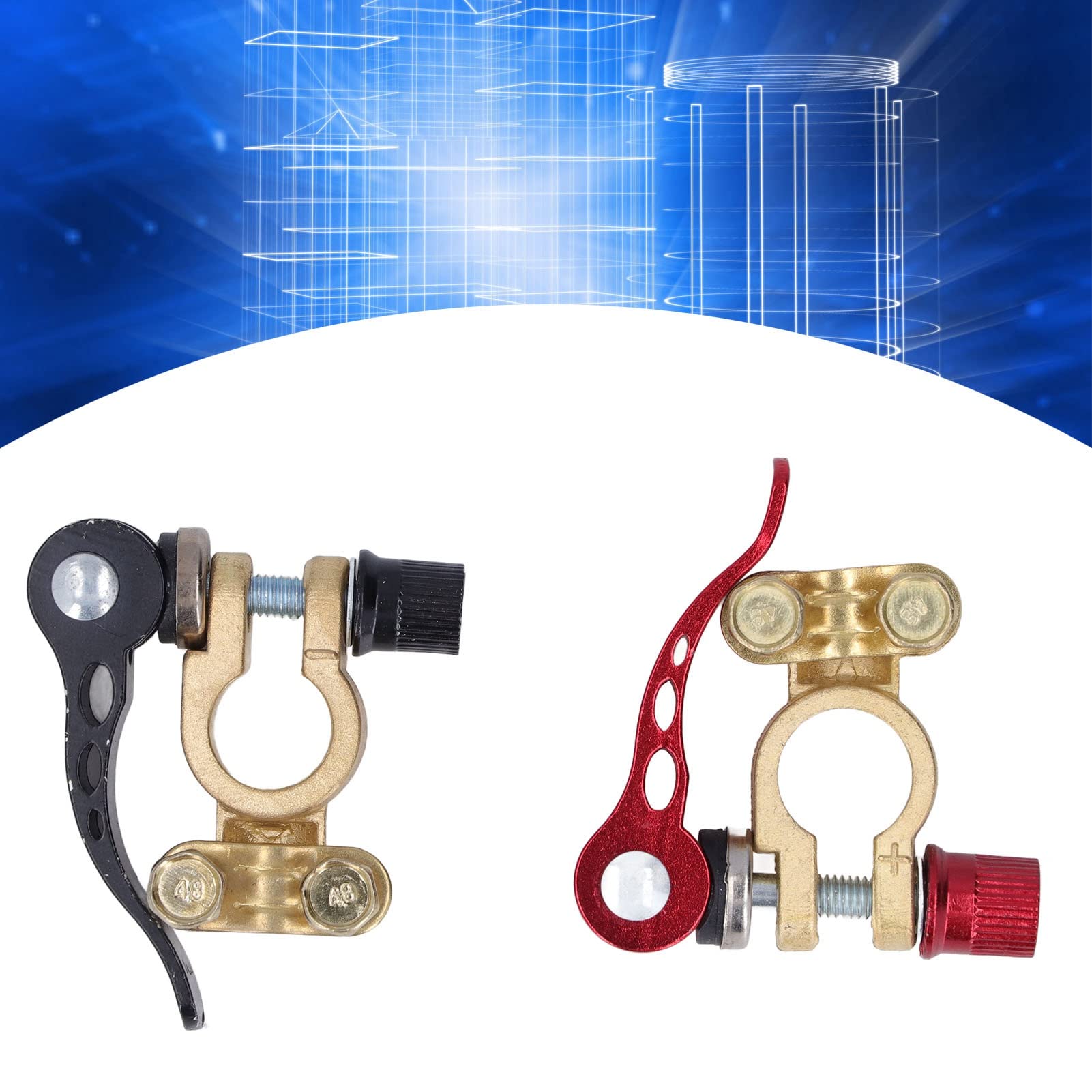 Snapklik.com : Battery Terminal Clamp Connectors, 2PCS Car Battery ...