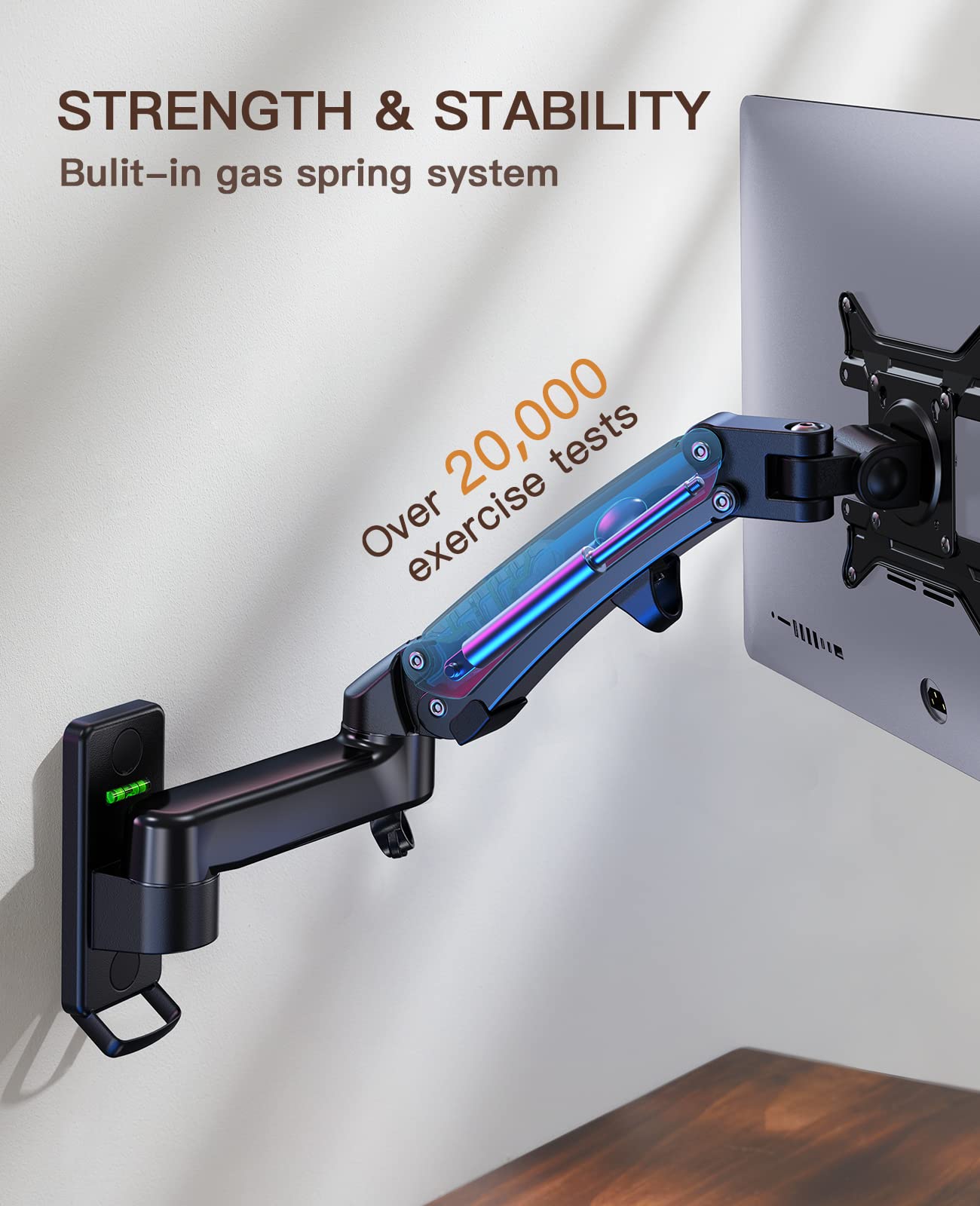 HUANUO Monitor Wall Mount for 22”-35” Ultrawide Screens, Full Motion ...