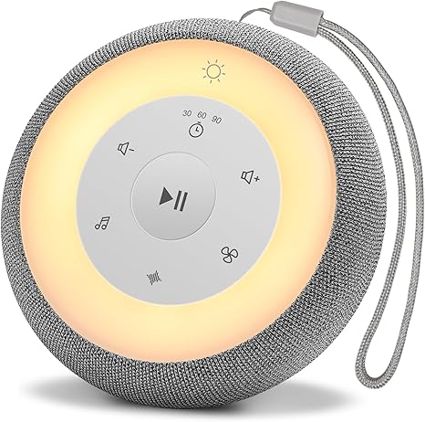 Amazon.com: KASCIMU Portable Sound Machine Baby with Night Light, White ...
