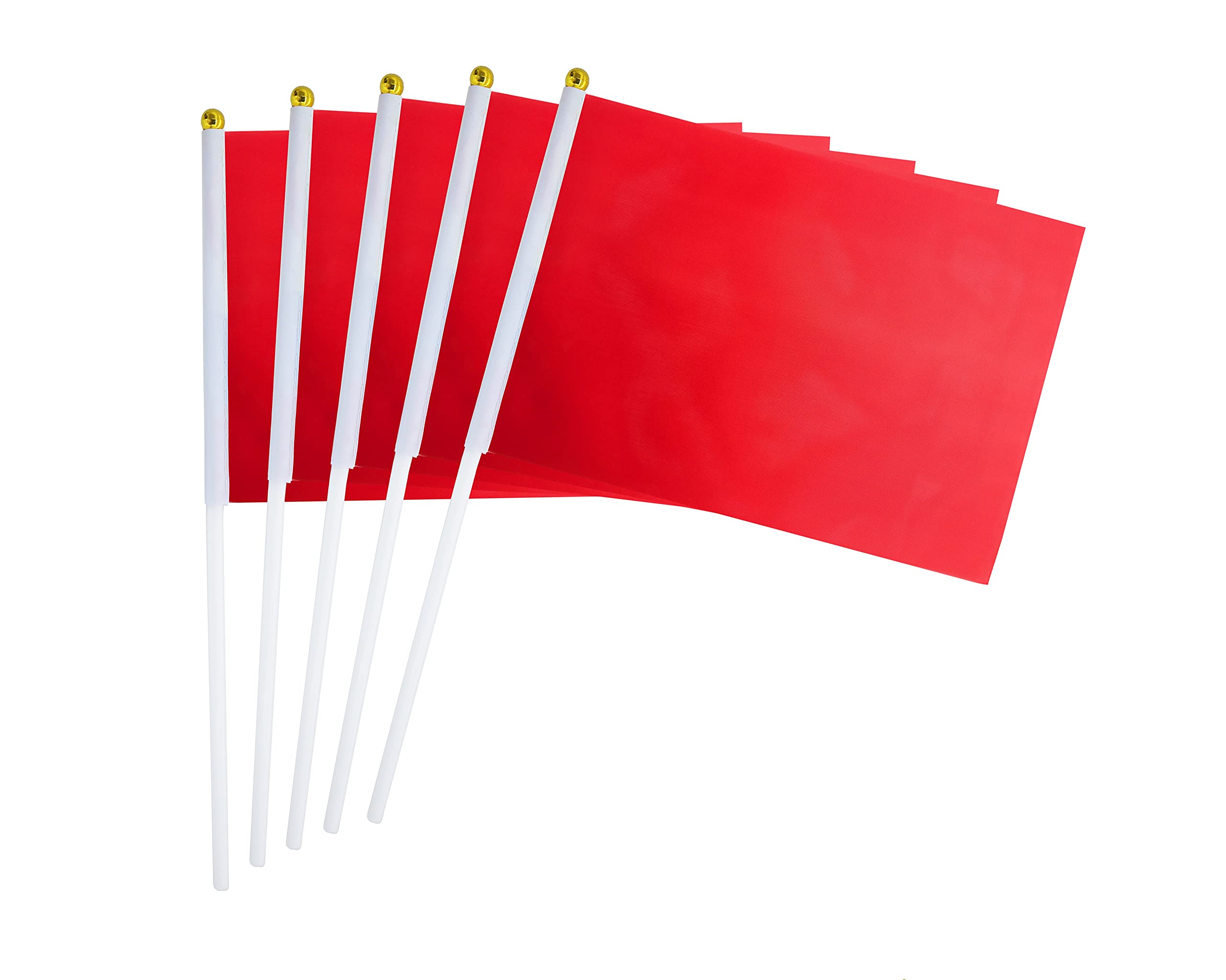 Amazon.com: WXTWK 12 Pack Solid Red Flag Small Mini Plain Red DIY Color ...