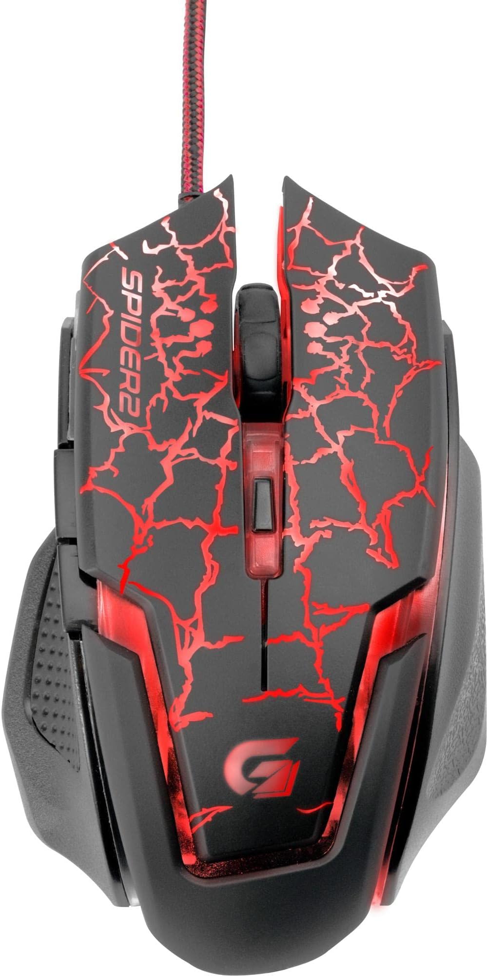 Mouse Gamer Spider 2 OM-705 USB 3200DPI Preto/Vermelho Fortrek | Amazon ...