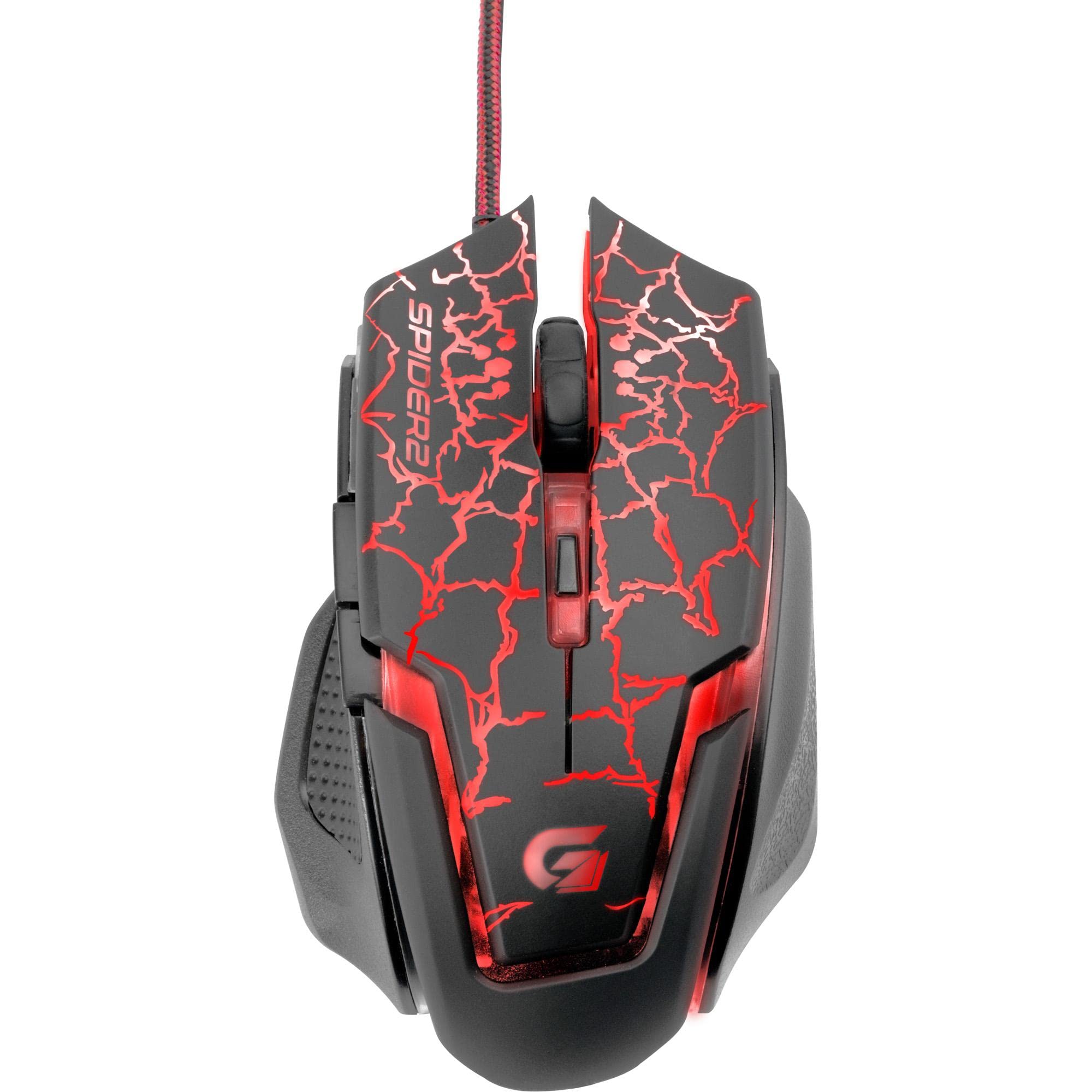 Mouse Gamer Spider 2 OM-705 USB 3200DPI Preto/Vermelho Fortrek | Amazon ...
