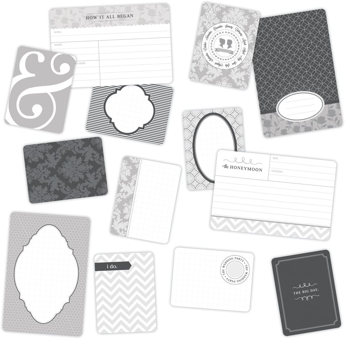 Amazon.com: American Crafts NOM040138 Project Life Mini Kit, Wedding