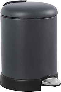 Amazon.com: SONGMICS 3 Litre Pedal Bin Soft Close Steel Outer Container ...