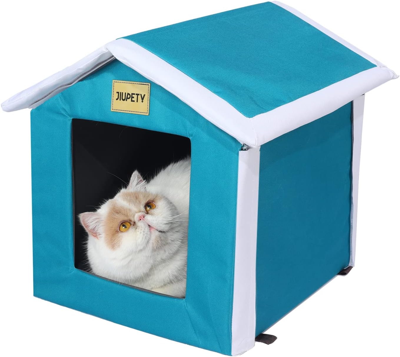 Amazon.com : Jiupety Outdoor Cat House Weatherproof,Outside Cat House ...