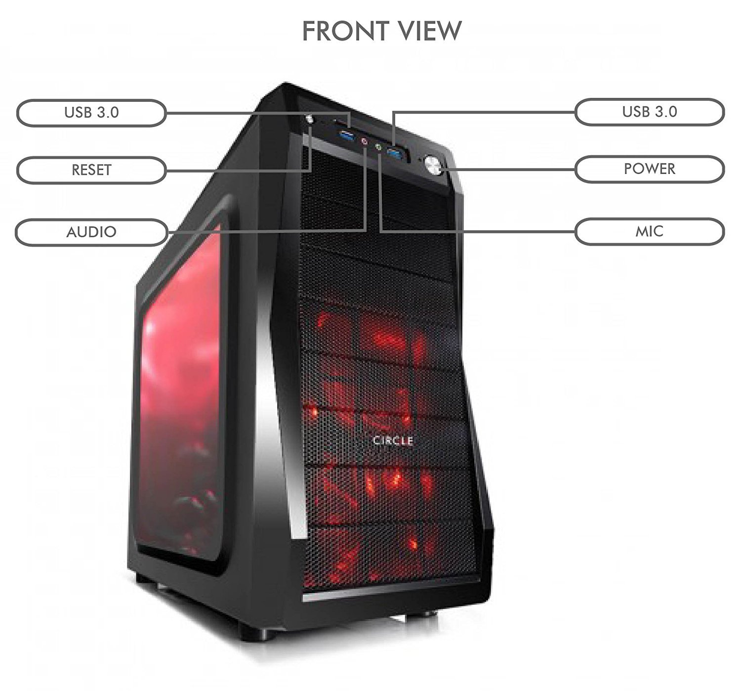 Circle Gaming Cabinet