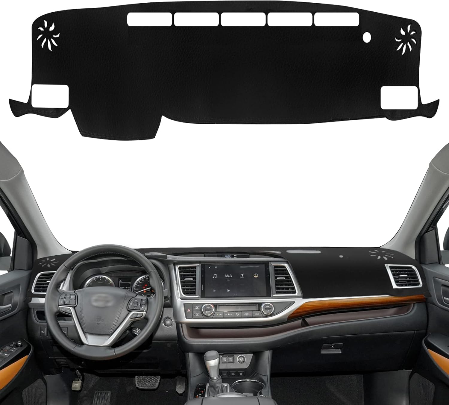 Amazon.com: X XINDELL Leather Dashboard Cover, Carpet Cover Dash Board ...