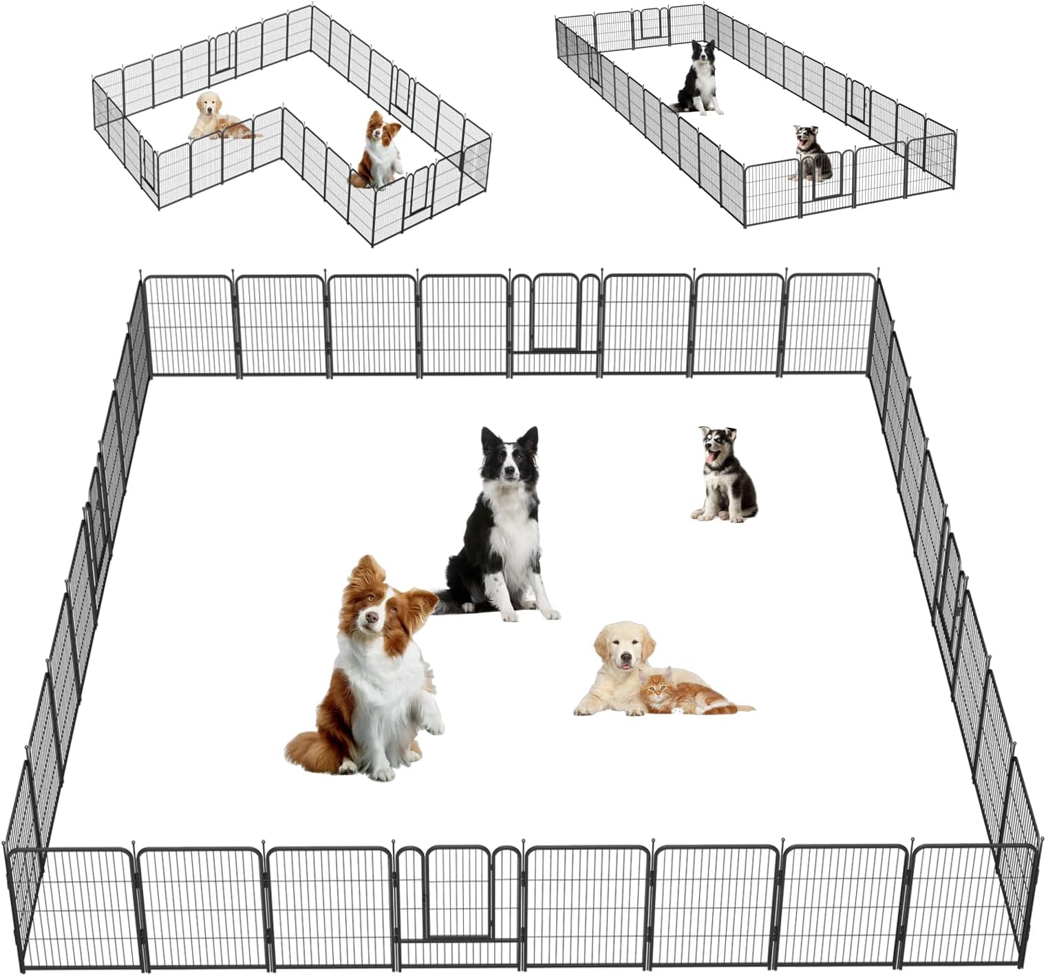 Amazon.com : Dog Playpen-24/32/40 Inch Dog Pen Indoor Dog Fences for ...