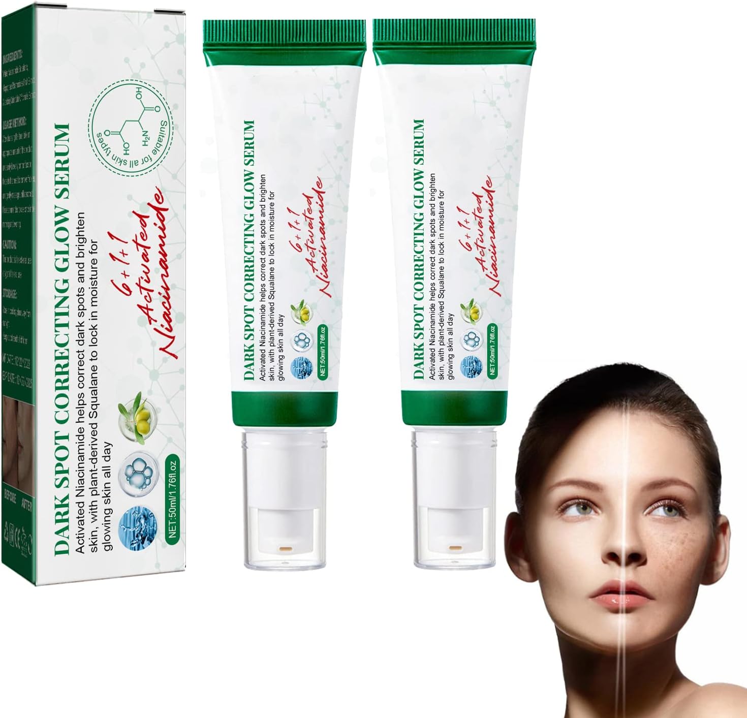 Dark Spot Correcting Glow Serum,Nicotinamide Facial Serum, Skin ...