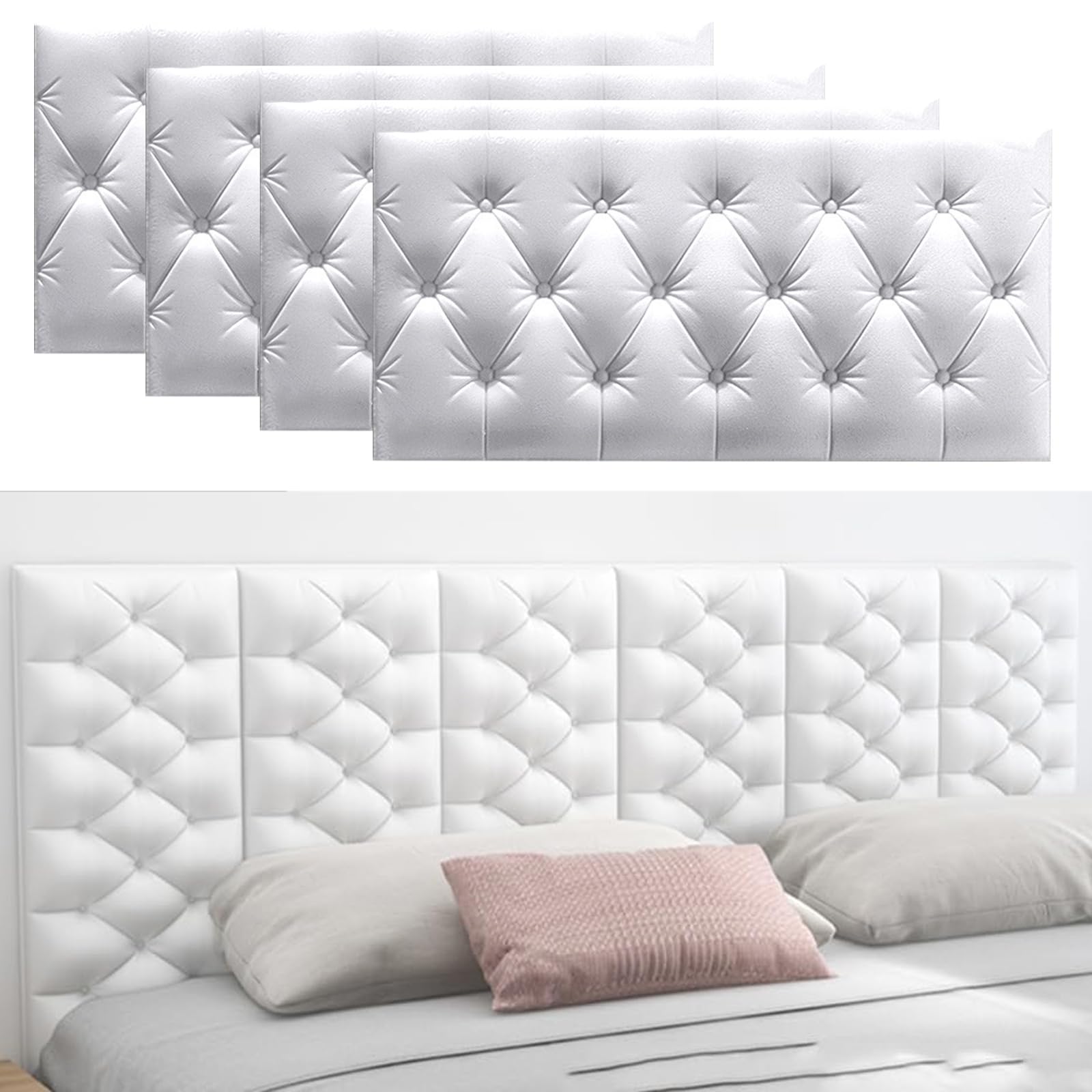 Amazon.com - lsxlkha 3D Anti Collision Wall Padding for Bedroom ...