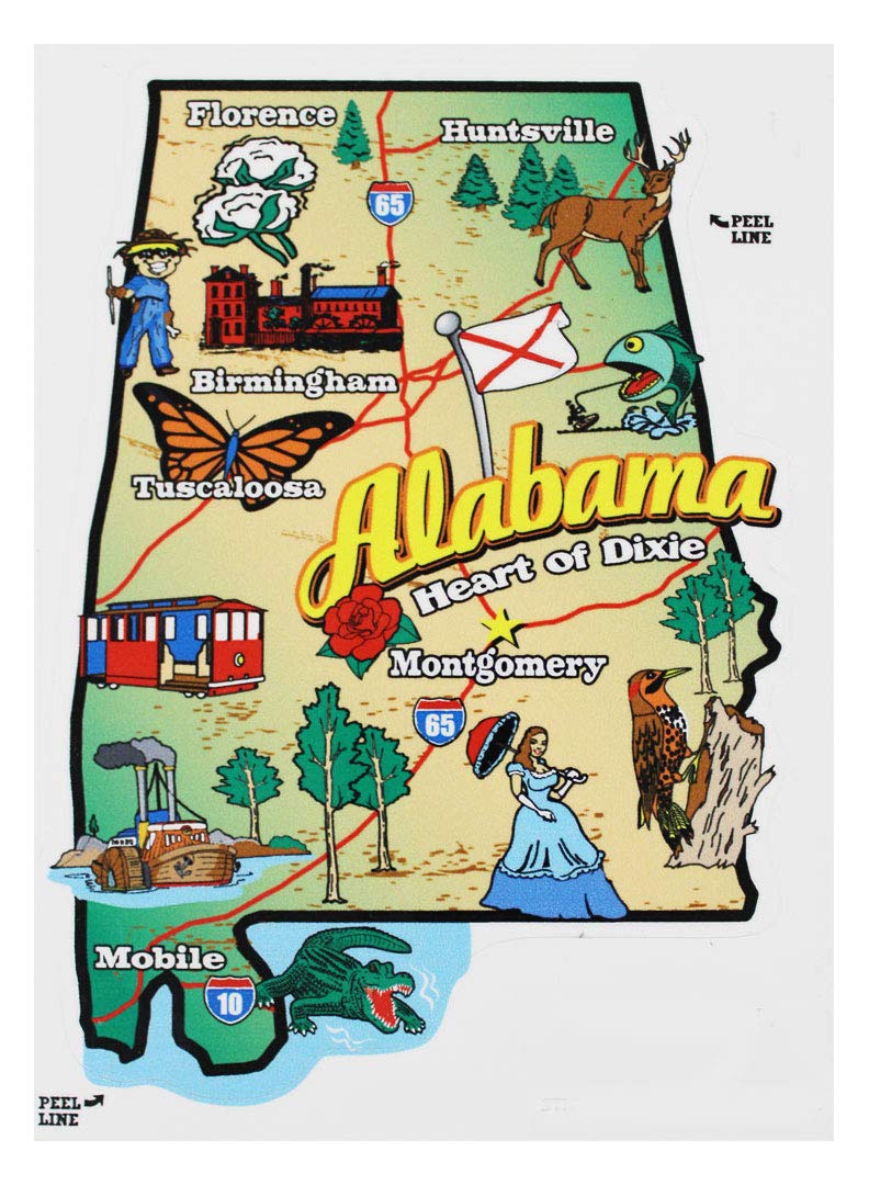 Birmingham Alabama State Map